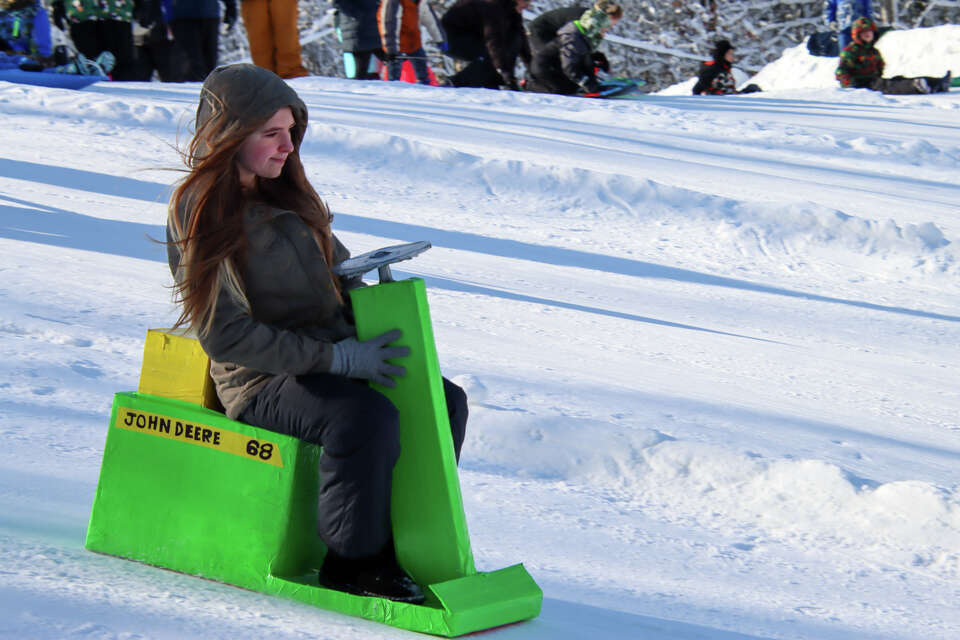 Midland's Cardboard Sled Race returns with 'Get Off My Lawn' theme