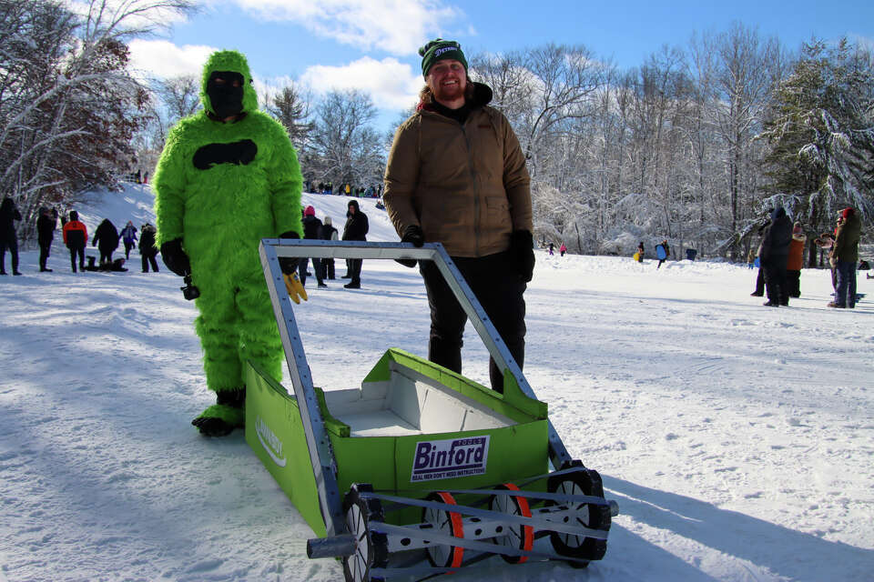 Midland's Cardboard Sled Race returns with 'Get Off My Lawn' theme