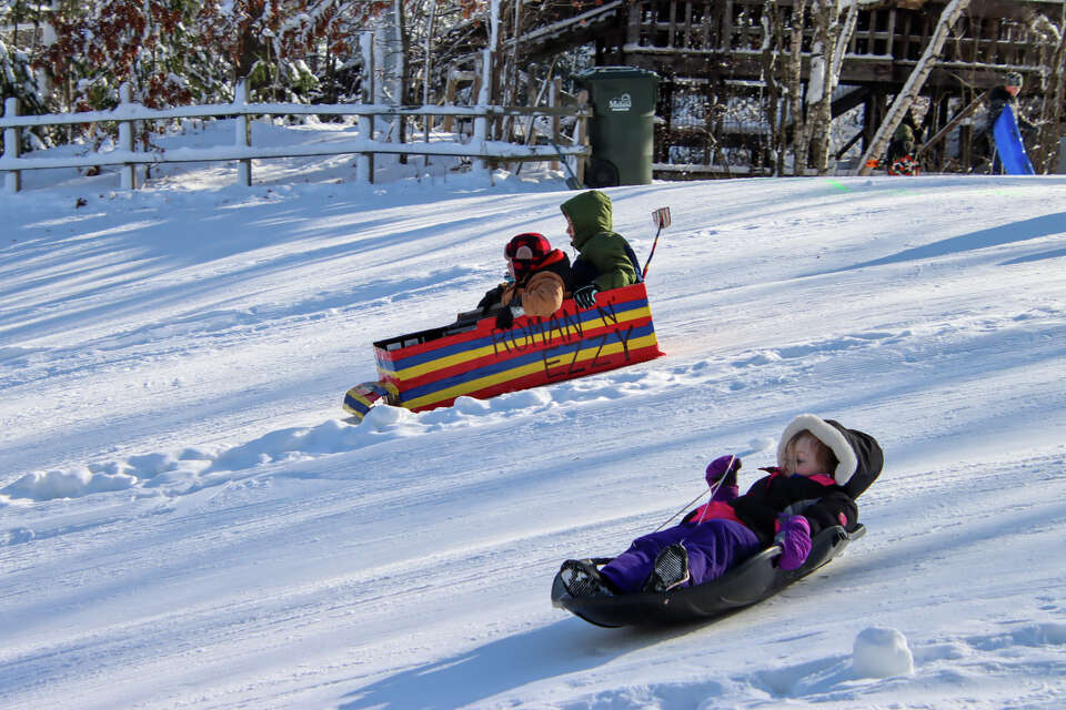 Midland's Cardboard Sled Race returns with 'Get Off My Lawn' theme