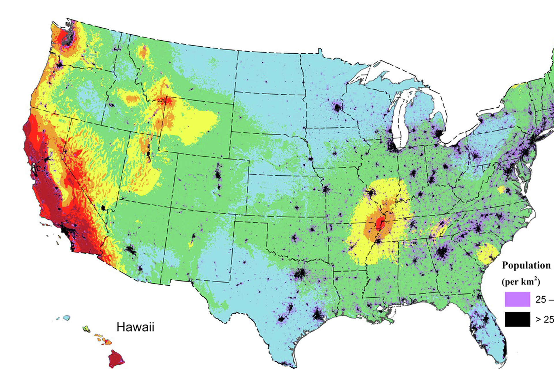 New map shows California has high earthquake risk in next 100 years