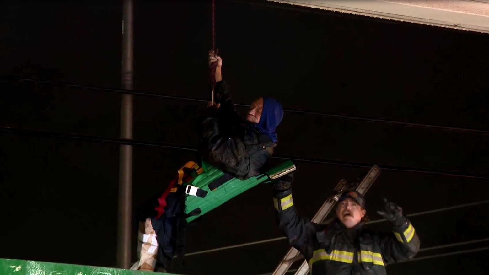 Man rescued from inside garbage truck describes the ordeal