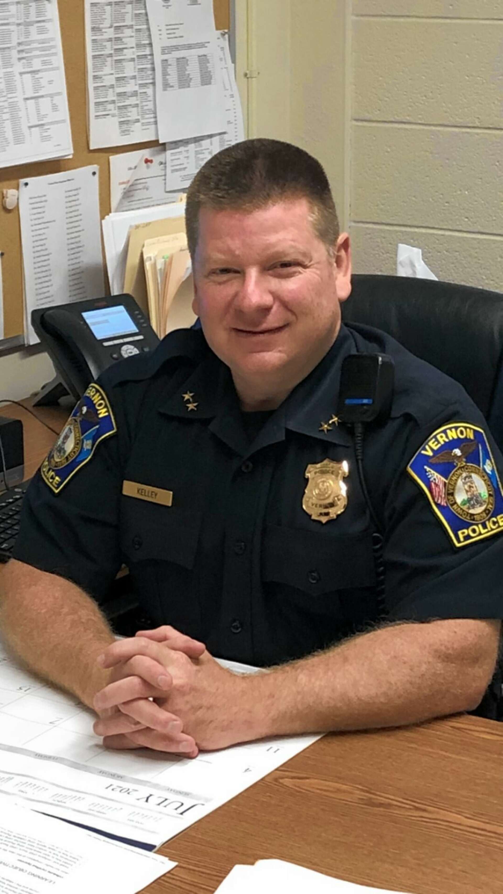 Vernon Police Chief John Kelley retiring after 28 years in department
