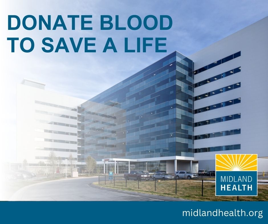 Midland Health holding blood drive Jan. 30