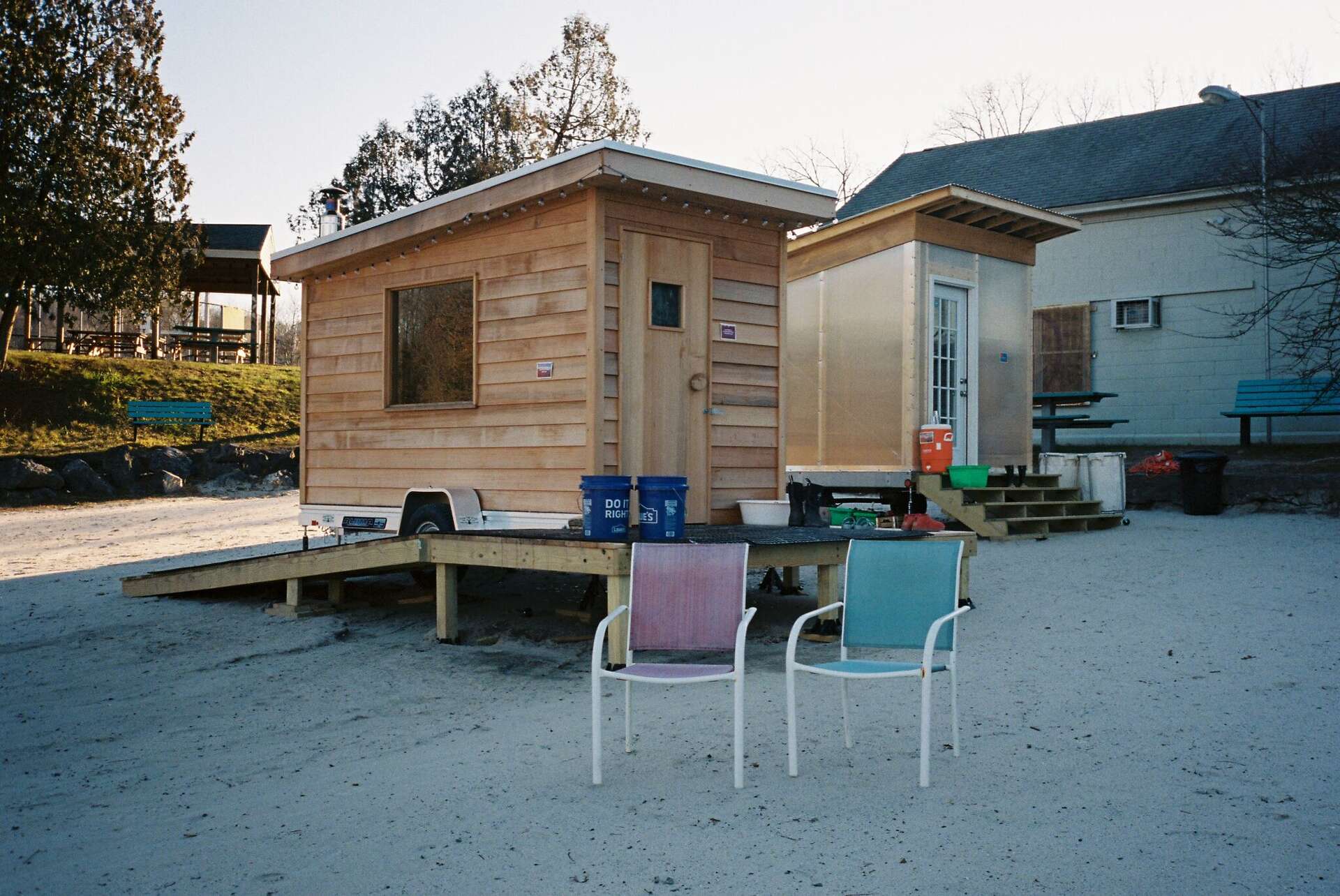 Big Towel Spa: A pop-up sauna at Hudson’s Oakdale Beach