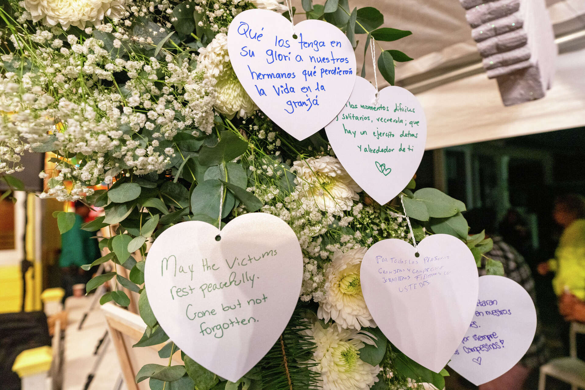 At Half Moon Bay mass shooting vigil, art, hope break language barrier