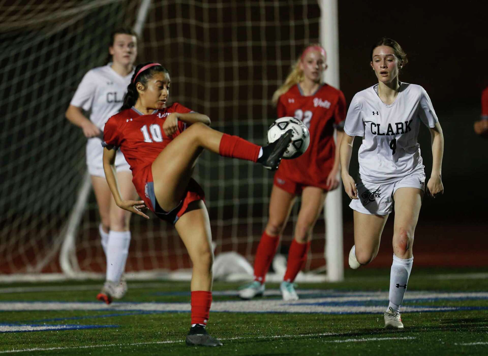 Miller leads LEE girls soccer to 28-6A win over Clark