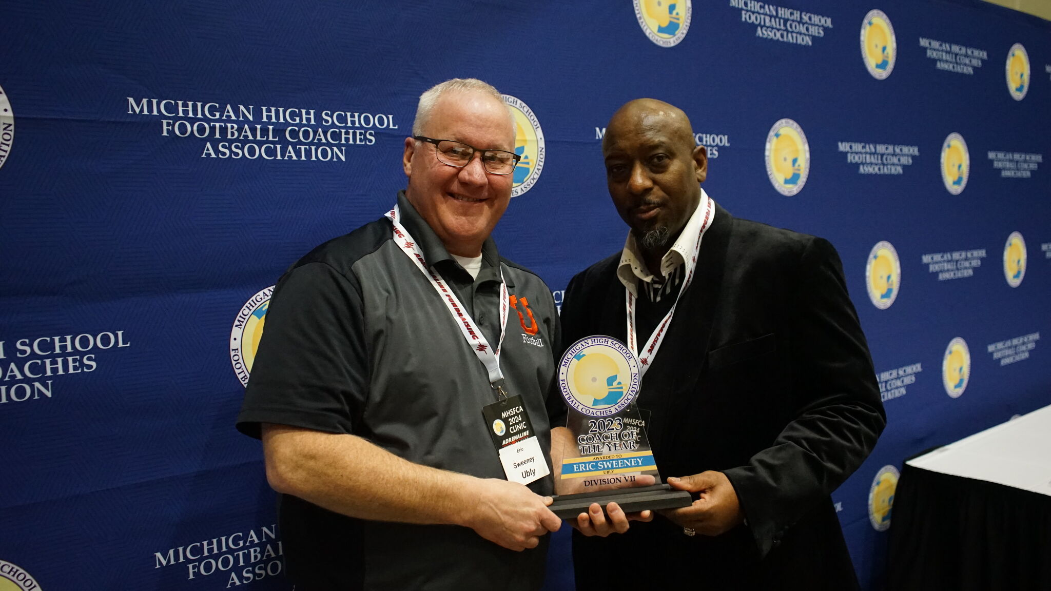 Michigan high school football coaches honor Ubly's Sweeney