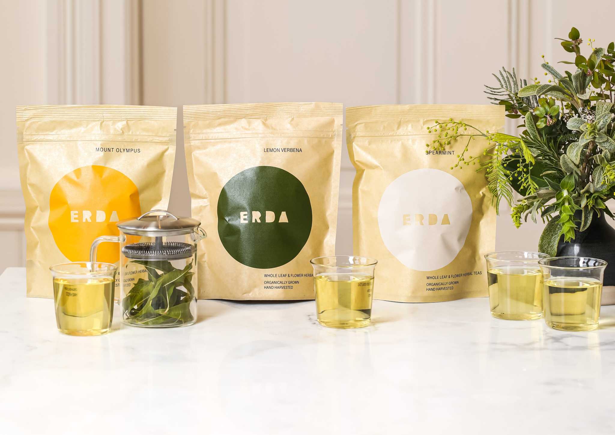 Erda teas, grown in Napa, are my January drink of choice