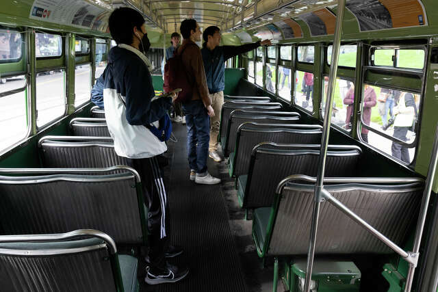 SF Muni travels back in time with vintage bus, archival photos