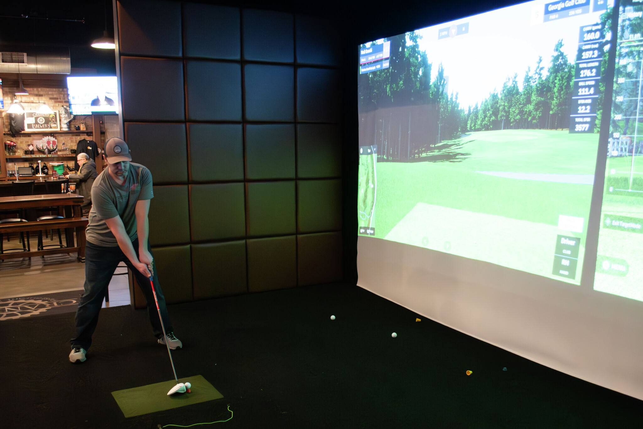Cranker's Brewery unveils new golf simulators Big Rapids Michigan
