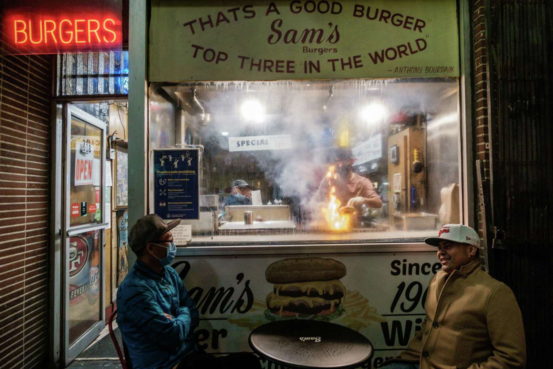 Historic S.F. burger restaurant Sam's opens Middle Eastern Sam's East