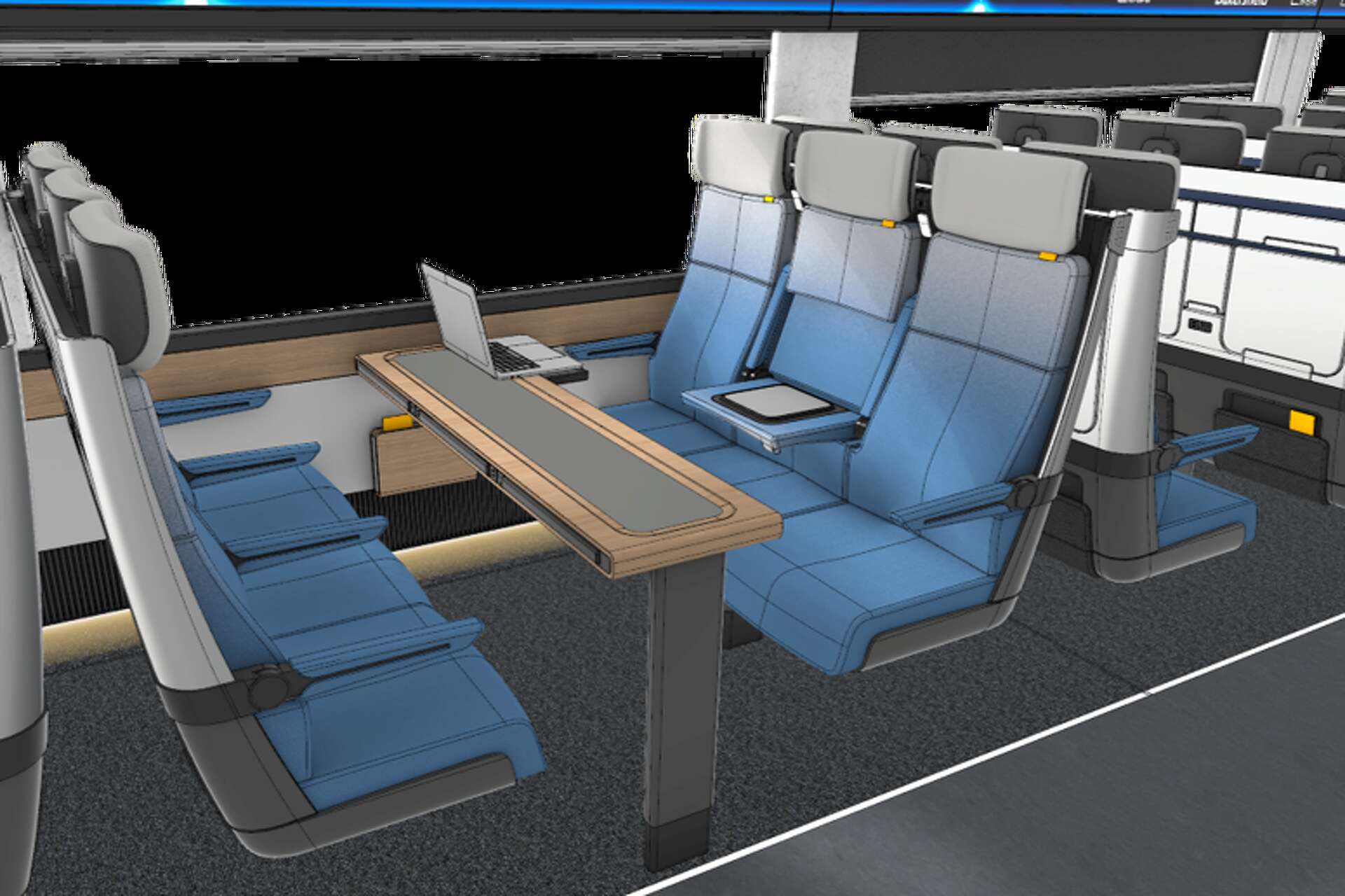 Calif. bullet train cars slated to get bar carts, La-Z-Boy-style seats