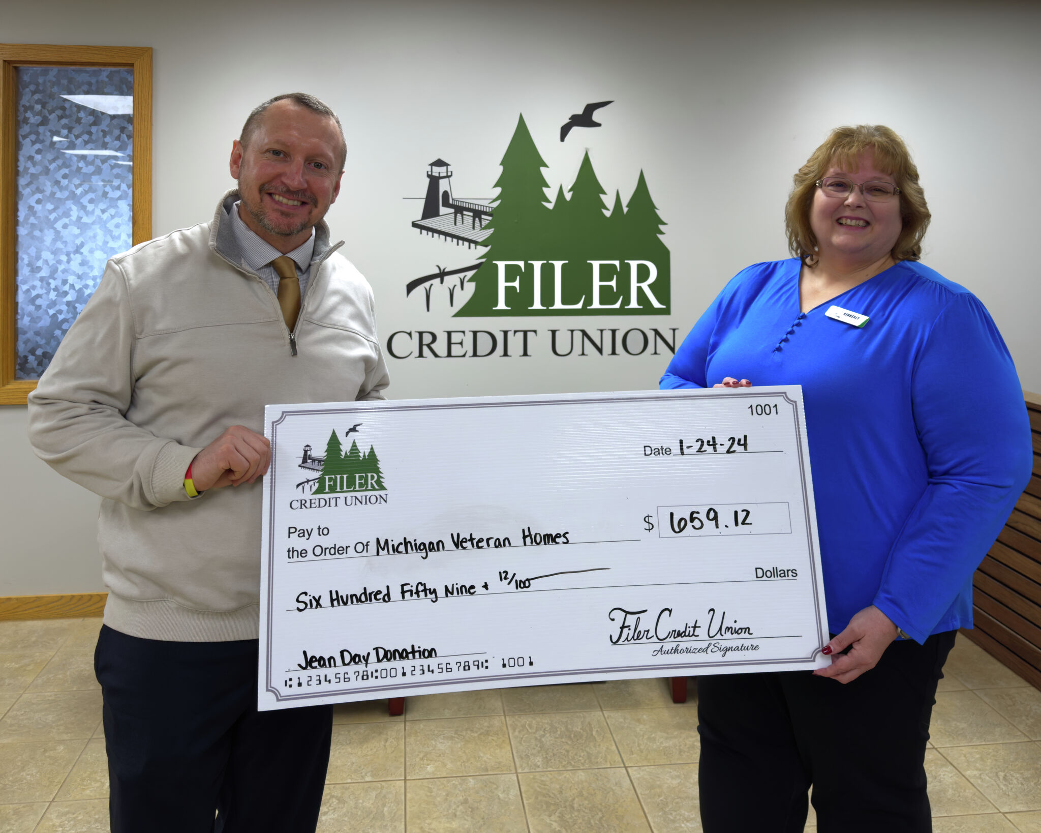 More than $650 donated by wearing jeans at Filer Credit Union