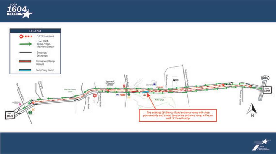 Loop 1604 construction canceled due to severe weather threat