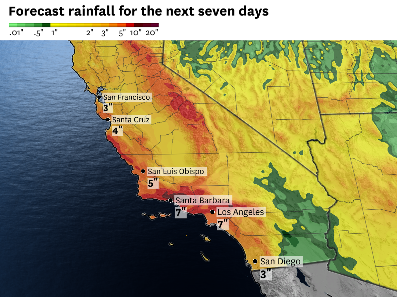 Severe storm to bring flood, landslide risk to parts of California