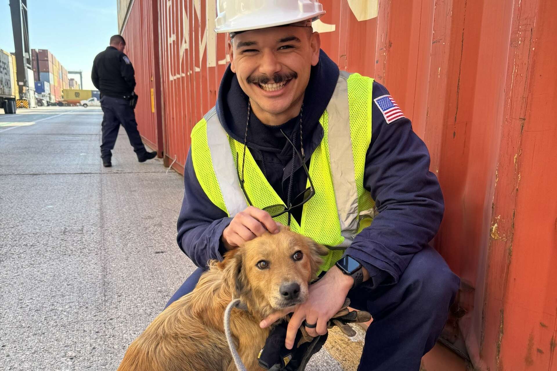 Dog trapped a week in shipping container rescued in Texas