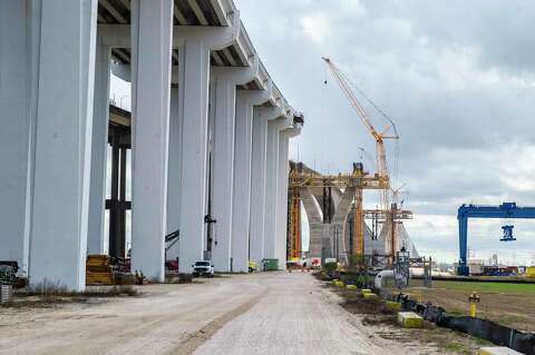 Lane reopens on southbound Ship Channel Bridge as work proceeds