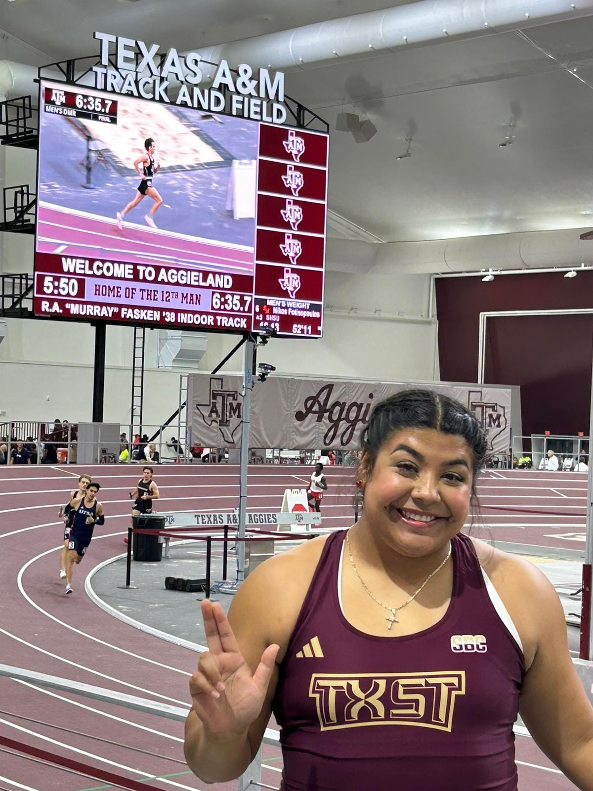 Laredo Martin alumna sets personal records for Texas State