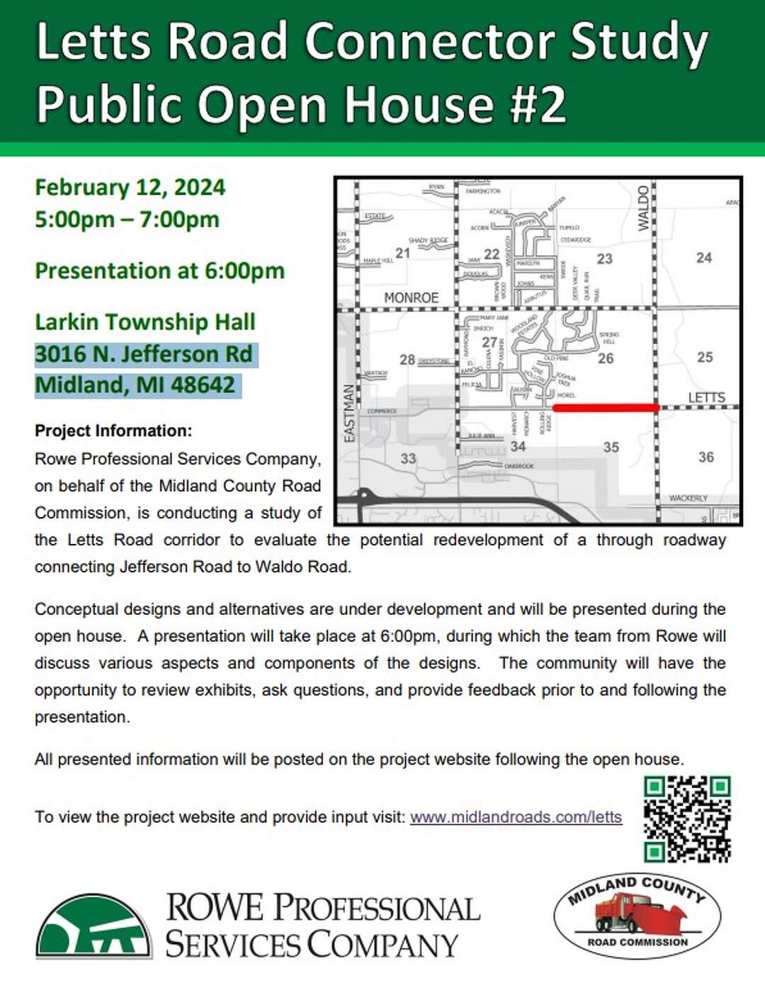 Letts Road Connector to have second public open house on Monday