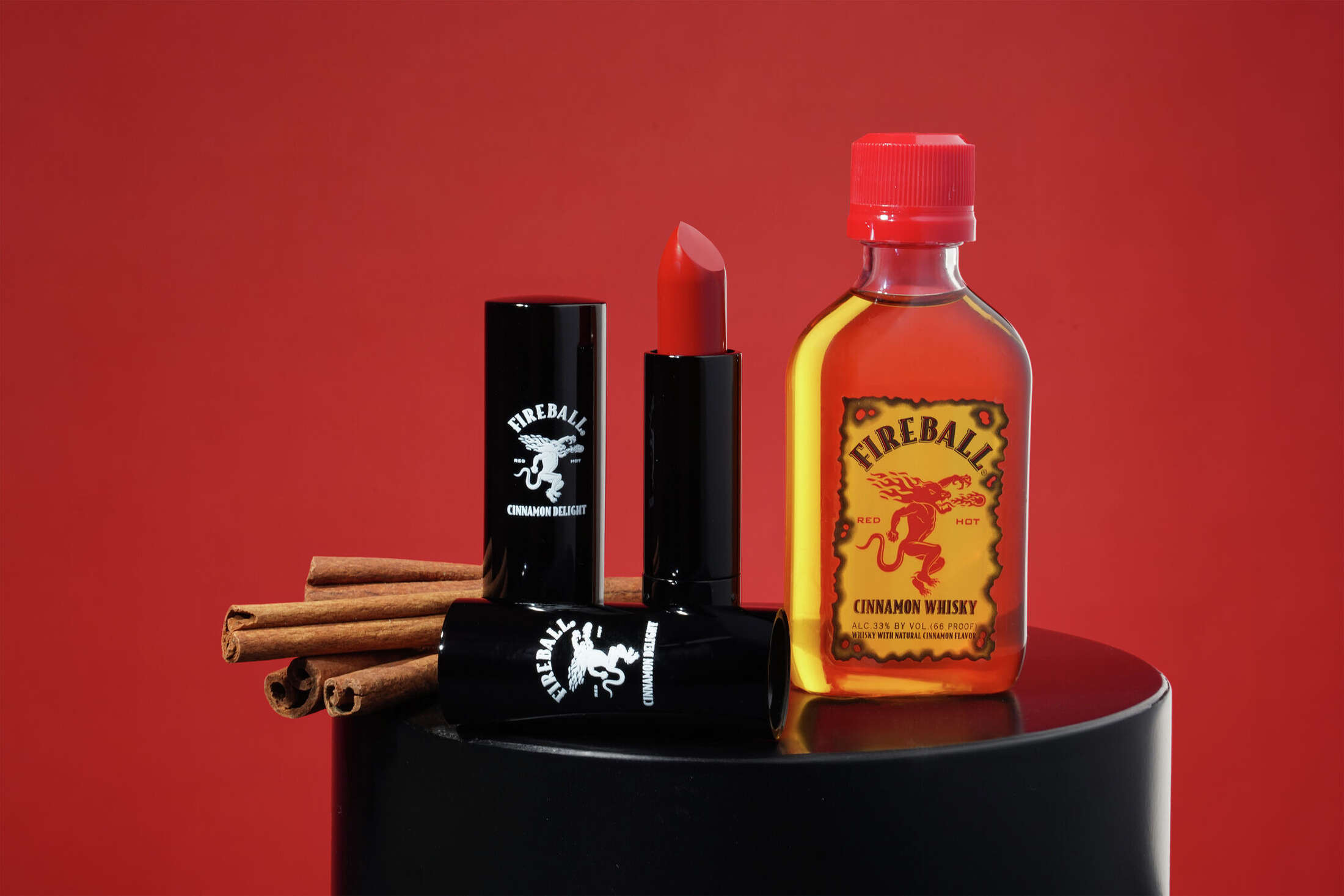 Fireball's new lipstick gives nod to Taylor Swift, Travis Kelce