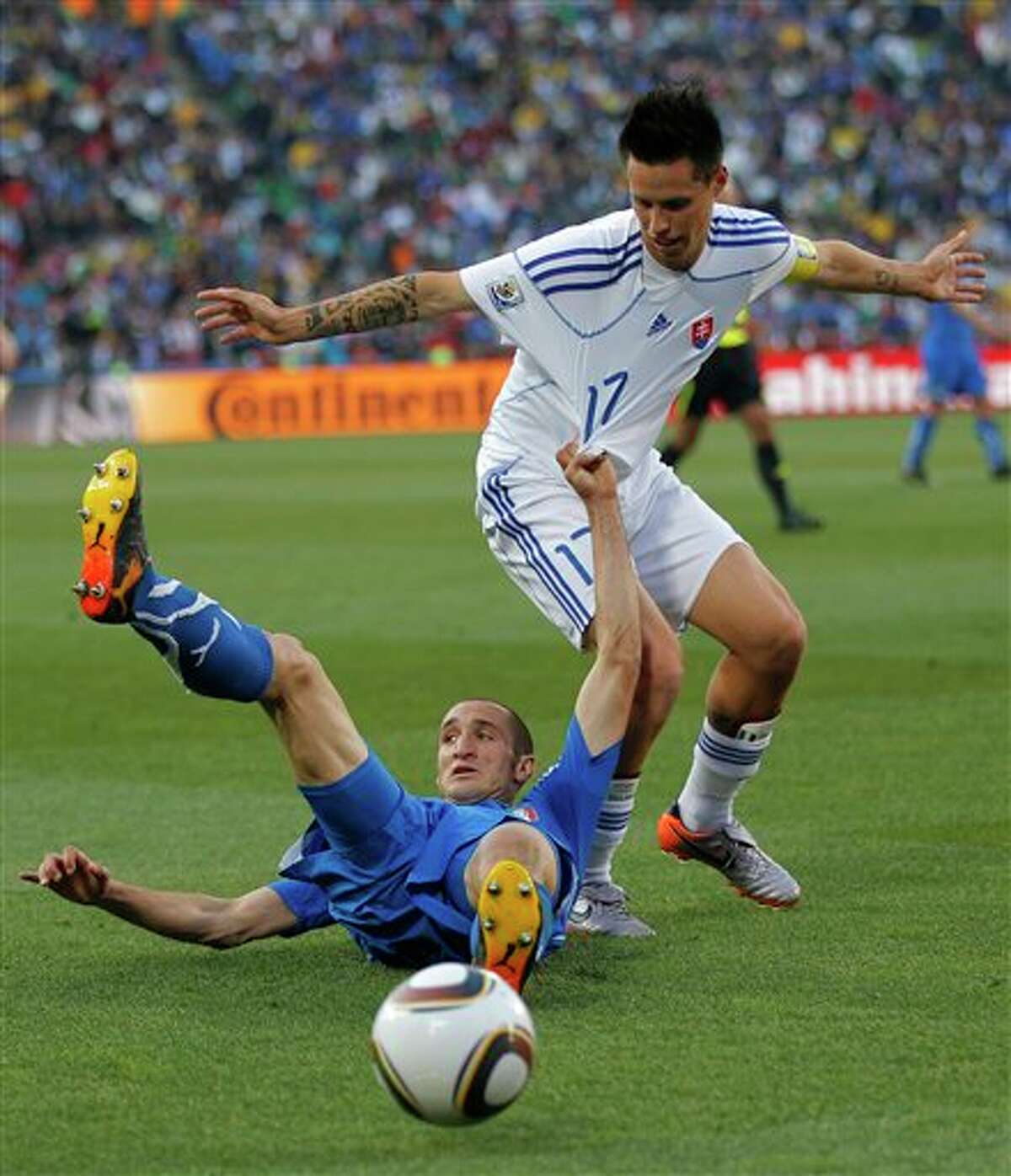 World Cup: Slovakia vs Italy