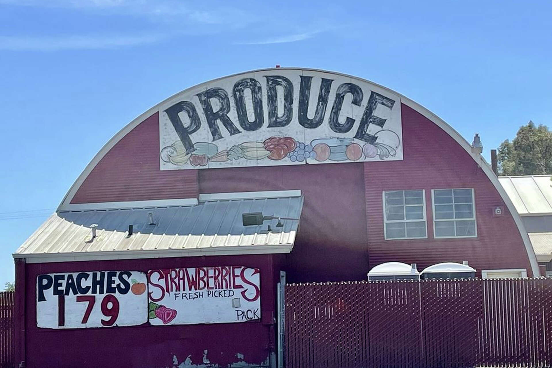 At this farm stand en route to Tahoe, you might have to sign a waiver
