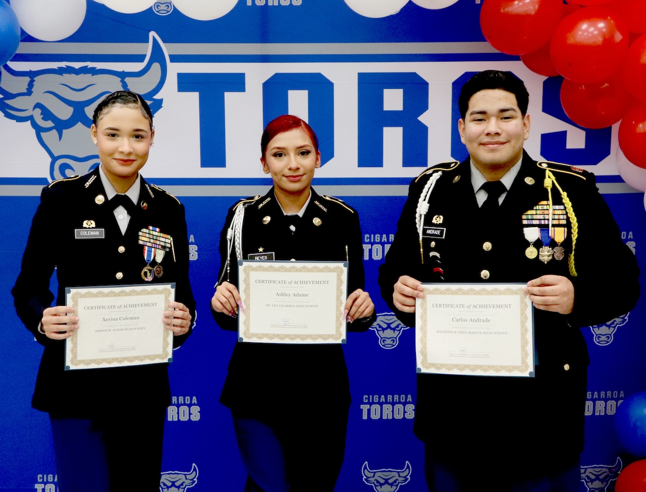 Laredo LISD JROTC students named Honorable Cadet