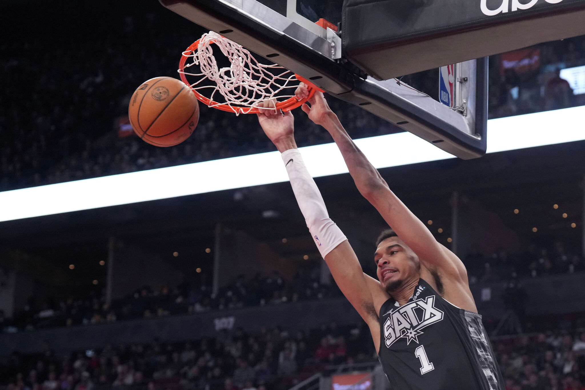 Wemby posts message for fans after historic triple-double performance