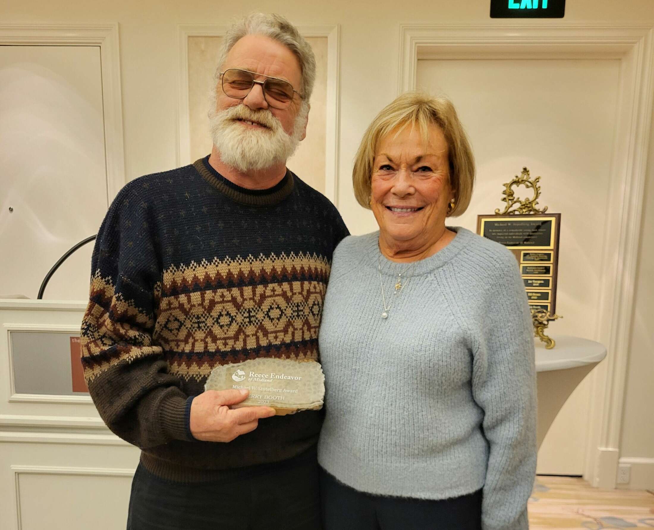 Terry Booth honored with 2023 Michael W. Stutelberg Award