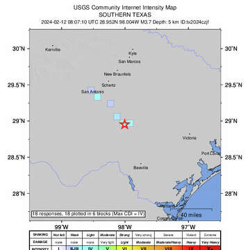 A South Texas town was hit by 14 earthquakes in the last 13 days