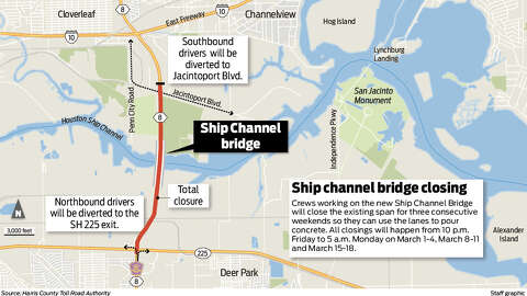 Ship Channel Bridge on tollway nears milestone for work