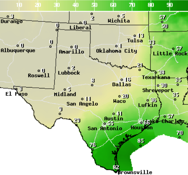 Rain, drop in temperature ahead in Laredo forecast according to NWS