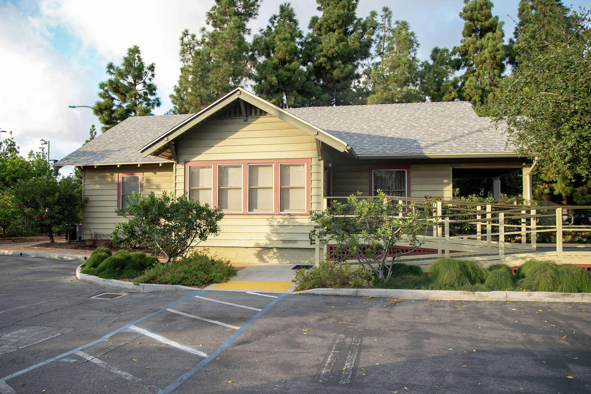 They lived inside Disneyland. Their house is still at the park today.