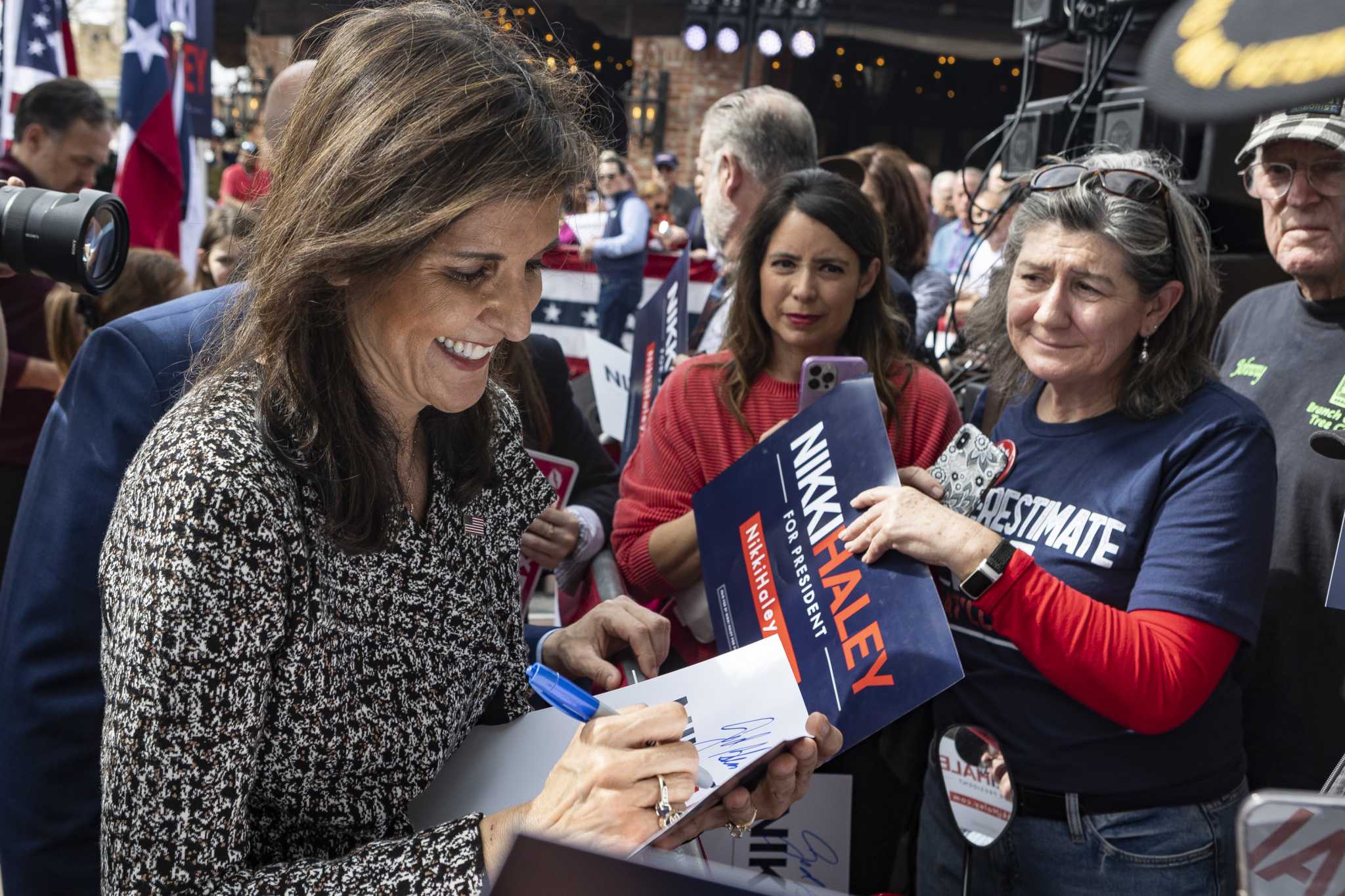 In Texas, Nikki Haley vows to press on with presidential campaign