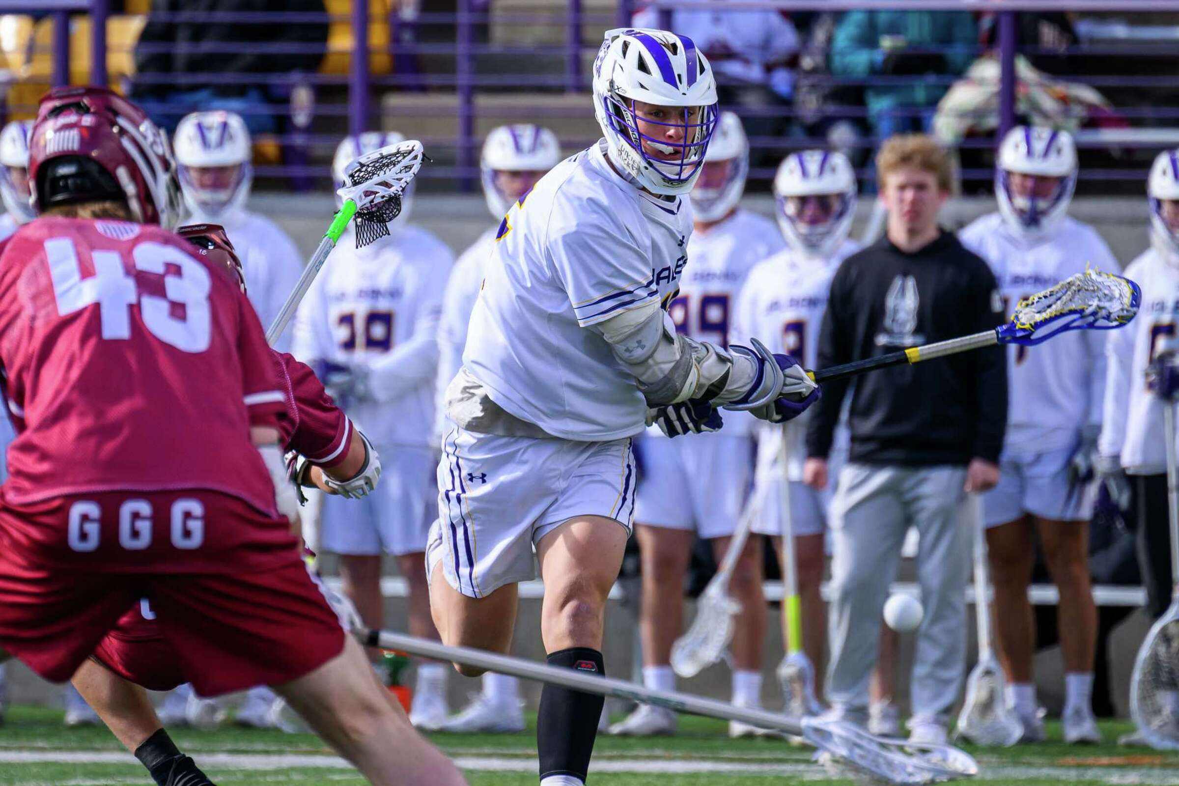 Turnovers foil strong opener by UAlbany men's lacrosse