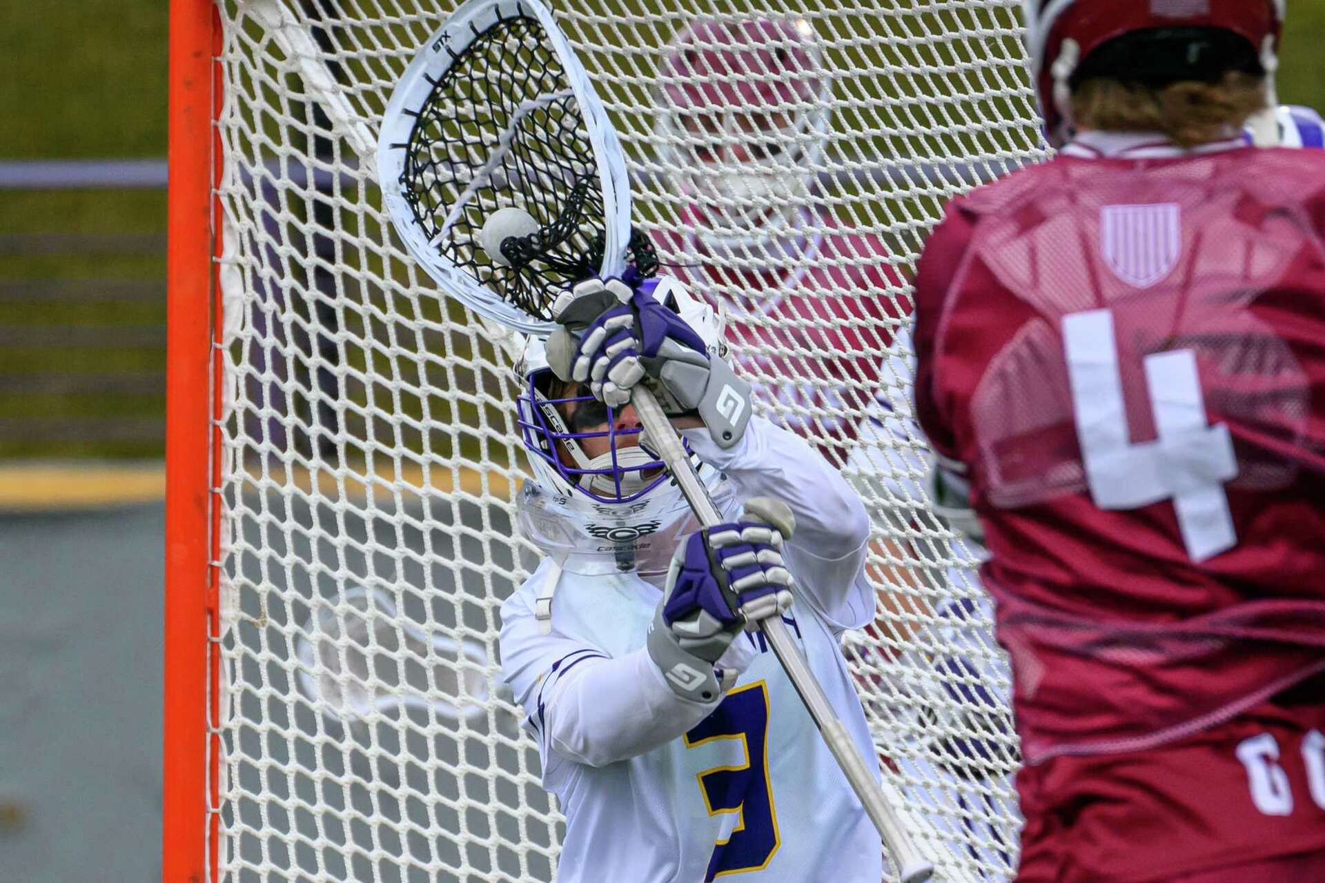 Freshman goalie Landon Whitney establishes himself as 'Albany guy'