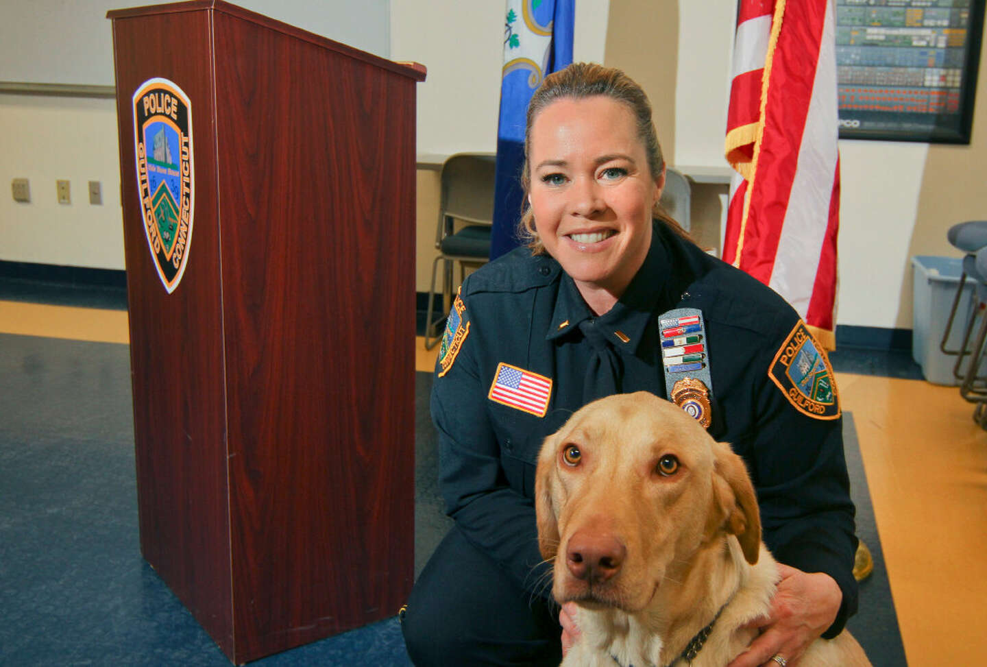First female Guilford police lieutenant is trailblazer for town