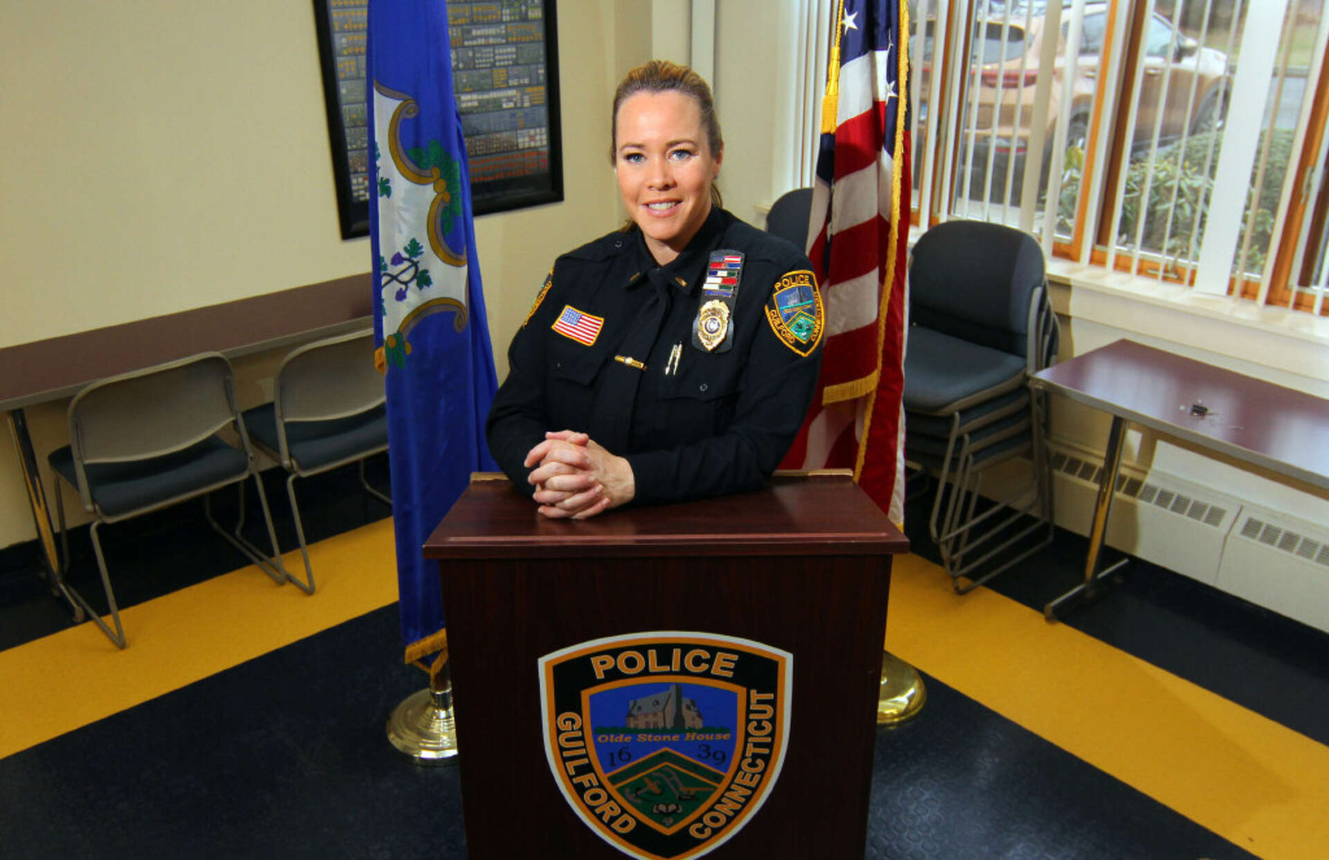 First female Guilford police lieutenant is trailblazer for town