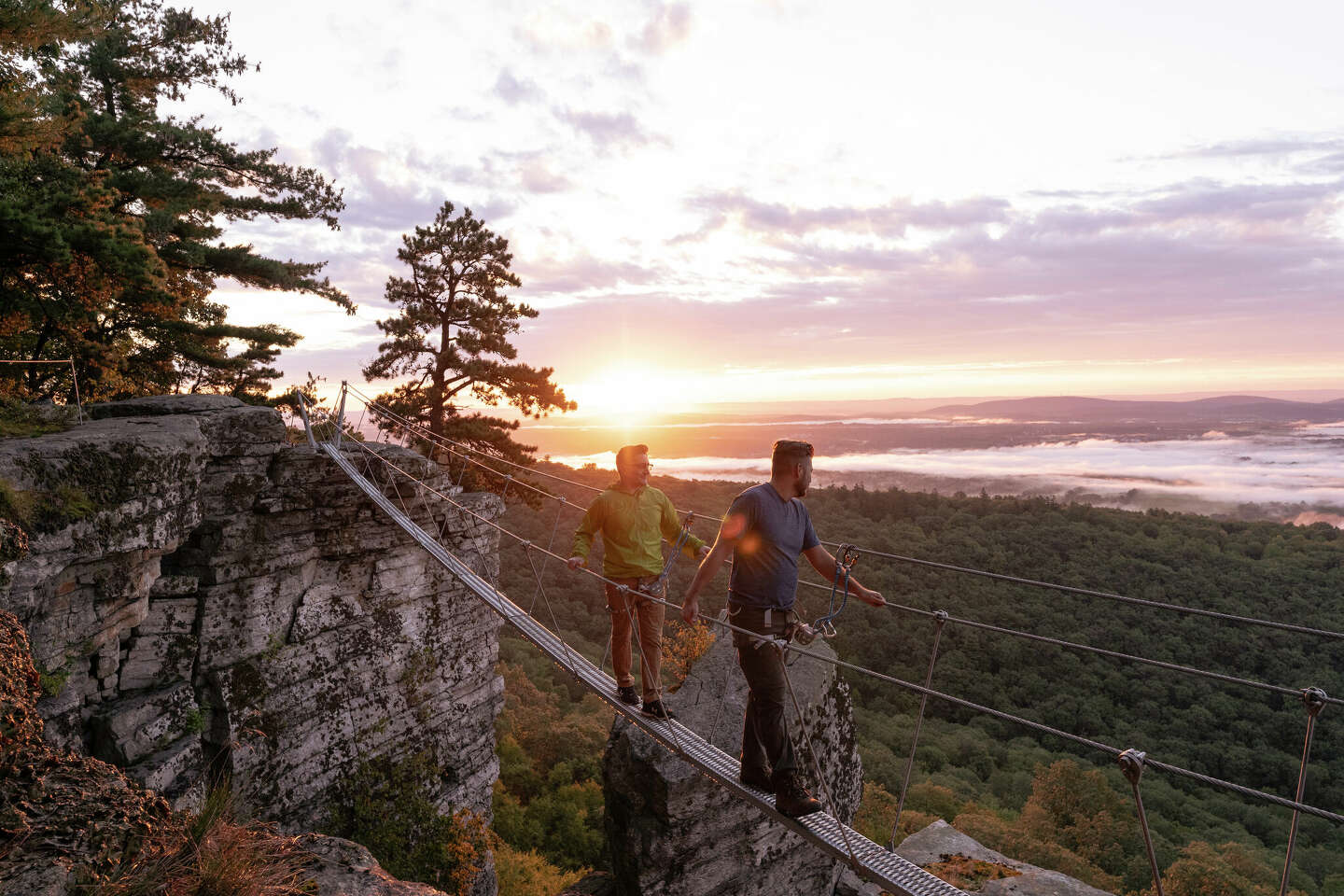Trying Mohonk’s via ferrata, a new mountain climbing system