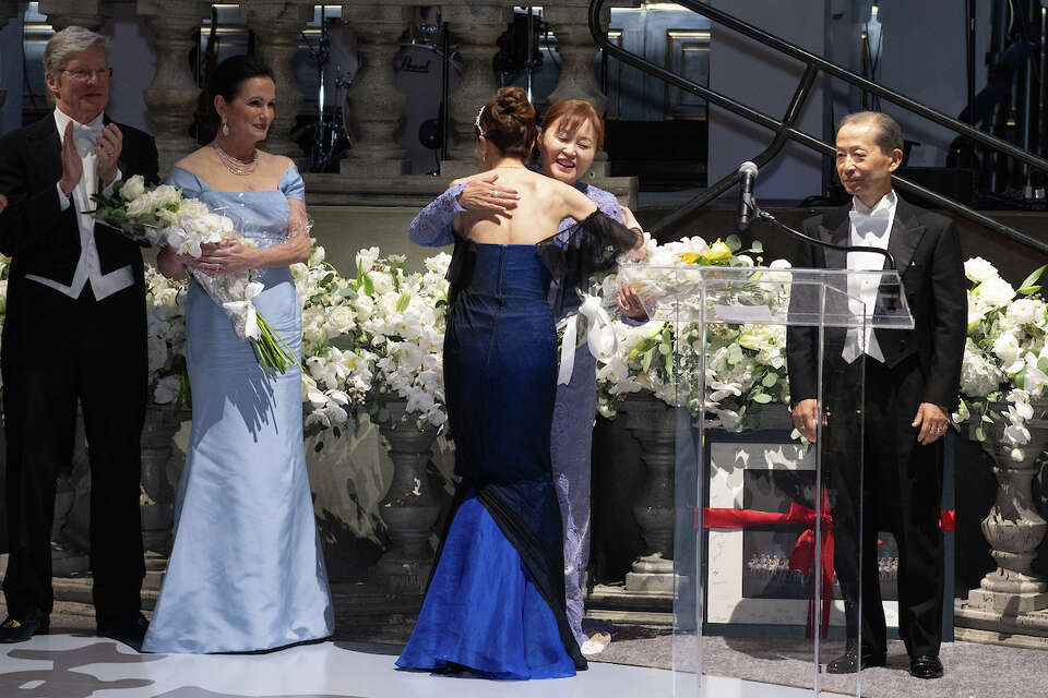 Best dressed: Gowns Houston swans wore to the white-tie Ballet Ball