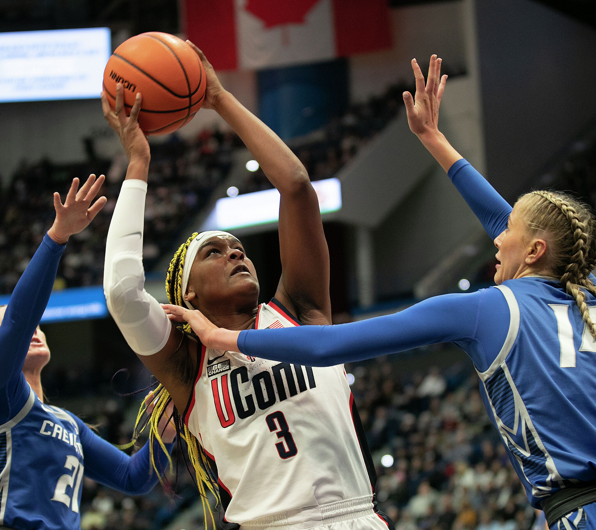 UConn women's basketball senior Aaliyah Edwards climbing career lists