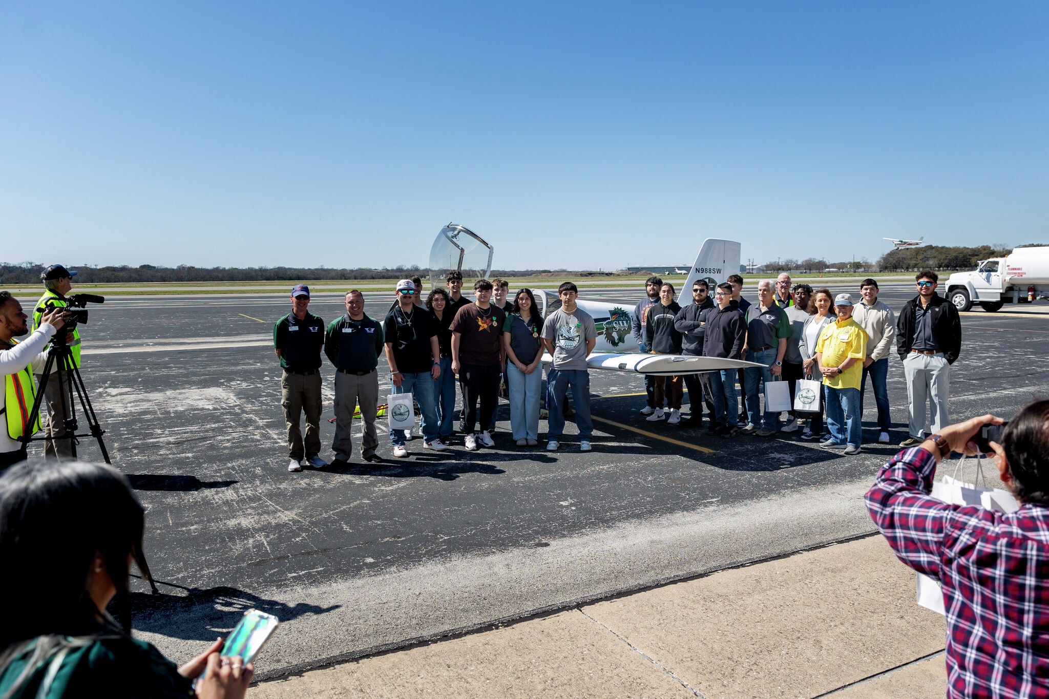 Plane built by high school students takes flight