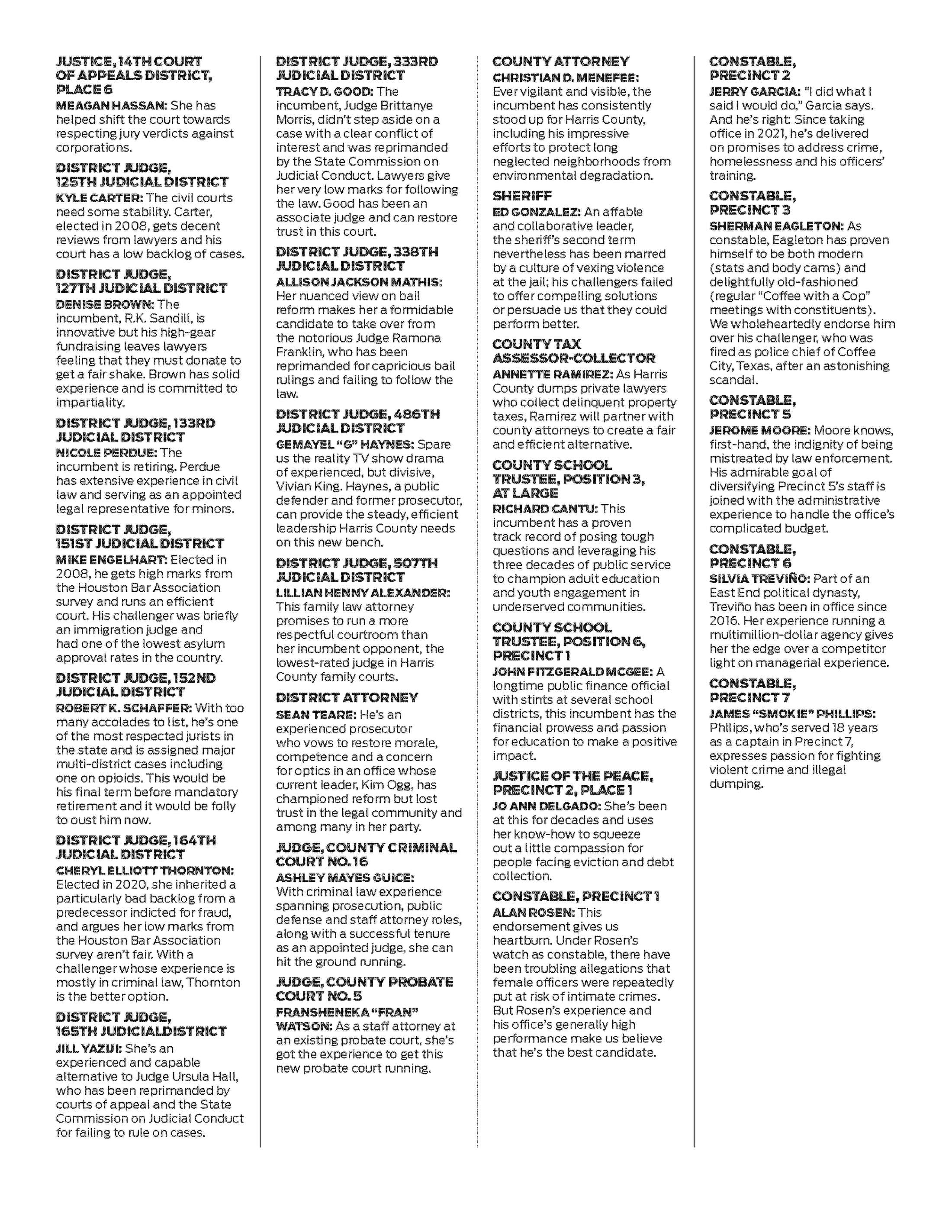 See the editorial board's full list of election primary endorsements