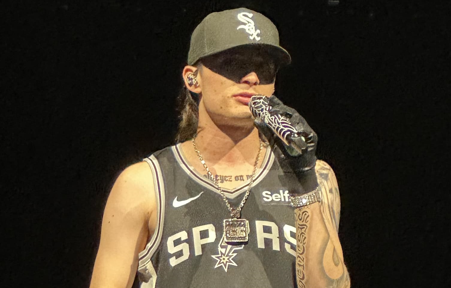 Peso Pluma swings by his old high school near San Antonio