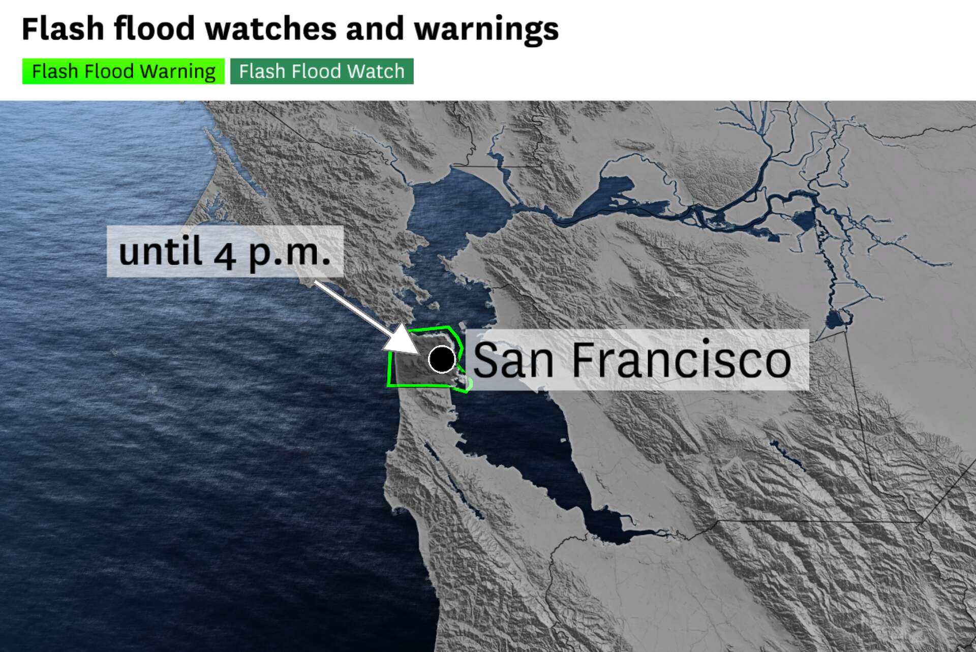 Flash flood warning for San Francisco expires after heavy rain