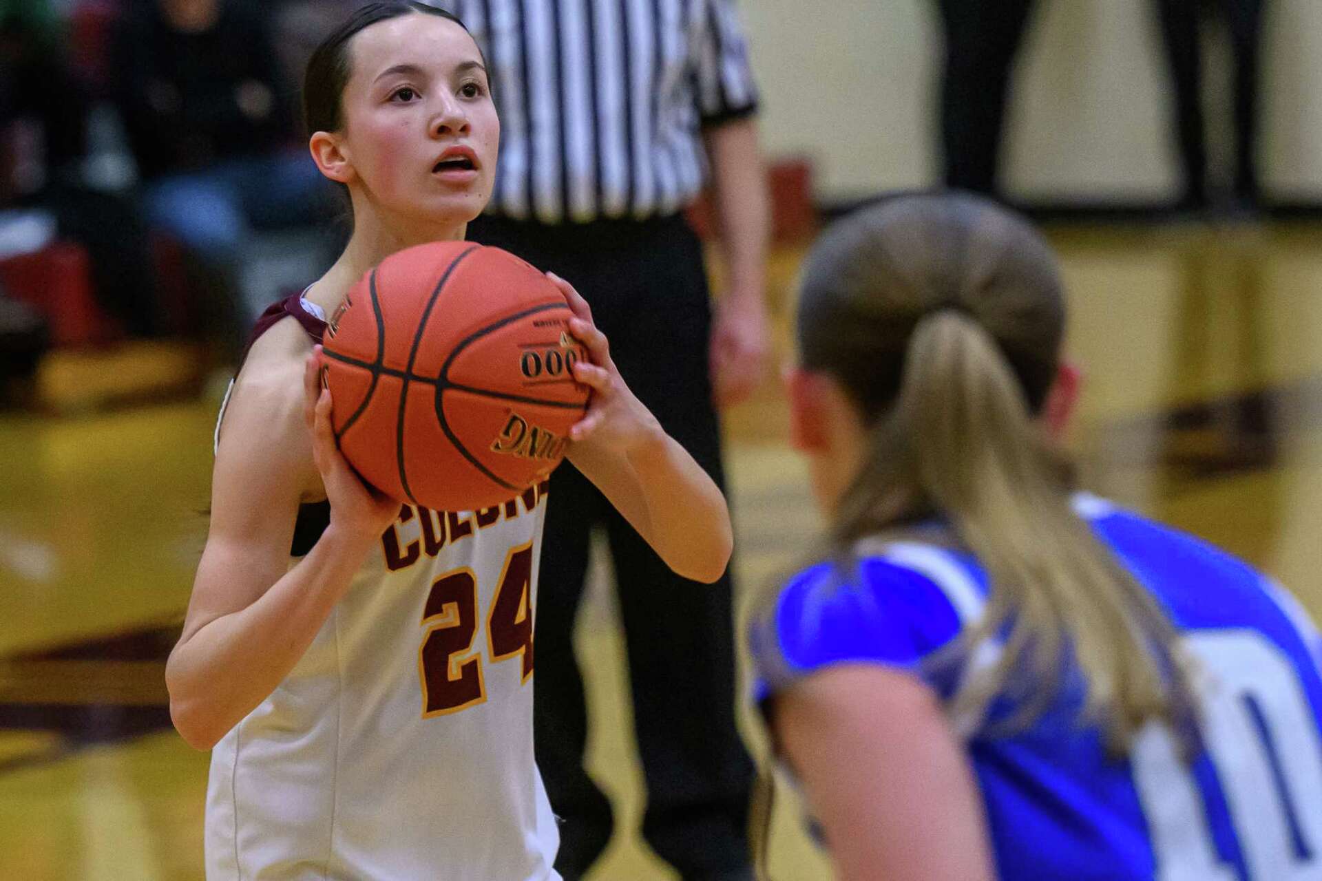 Colonie easily secures Class AAA girls' basketball semifinal vs. Shen