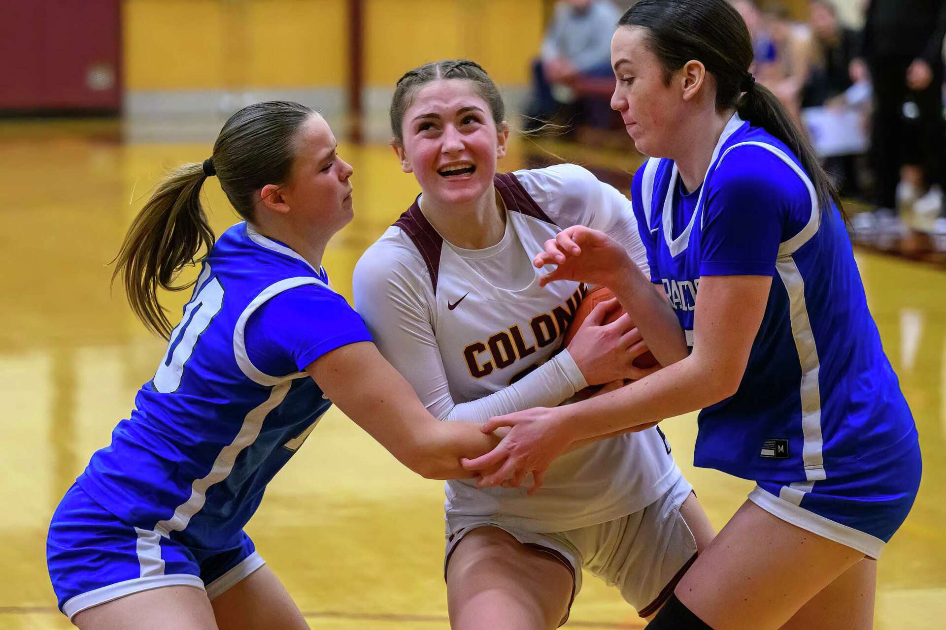 Colonie easily secures Class AAA girls' basketball semifinal vs. Shen