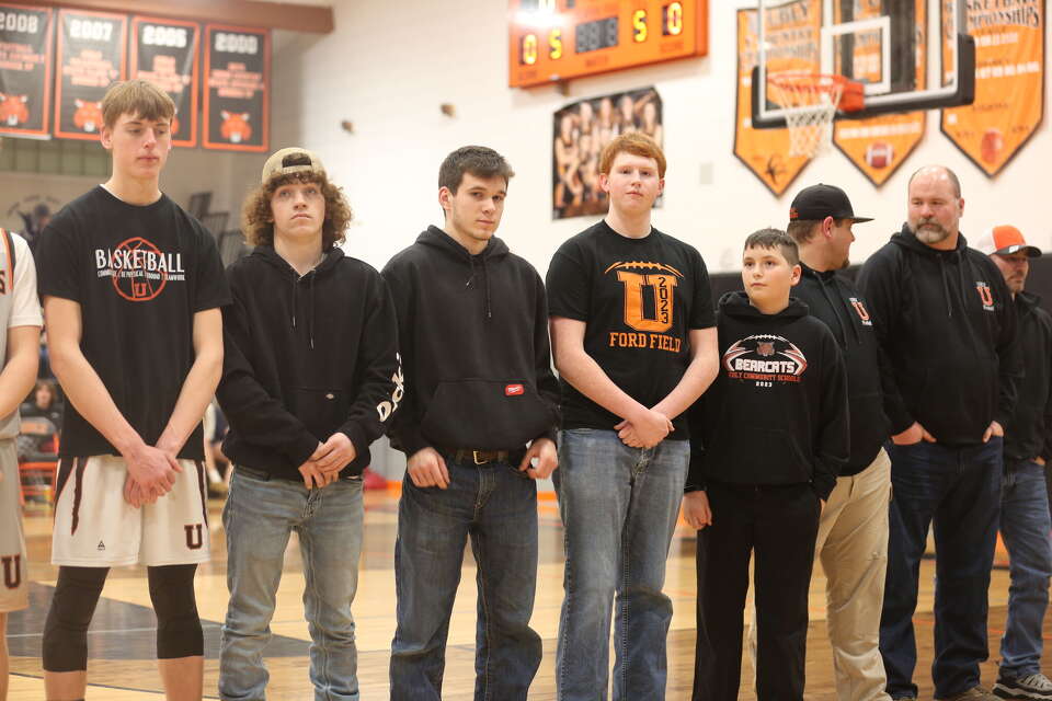 Ubly schools honor 2023 football championship with banner raising