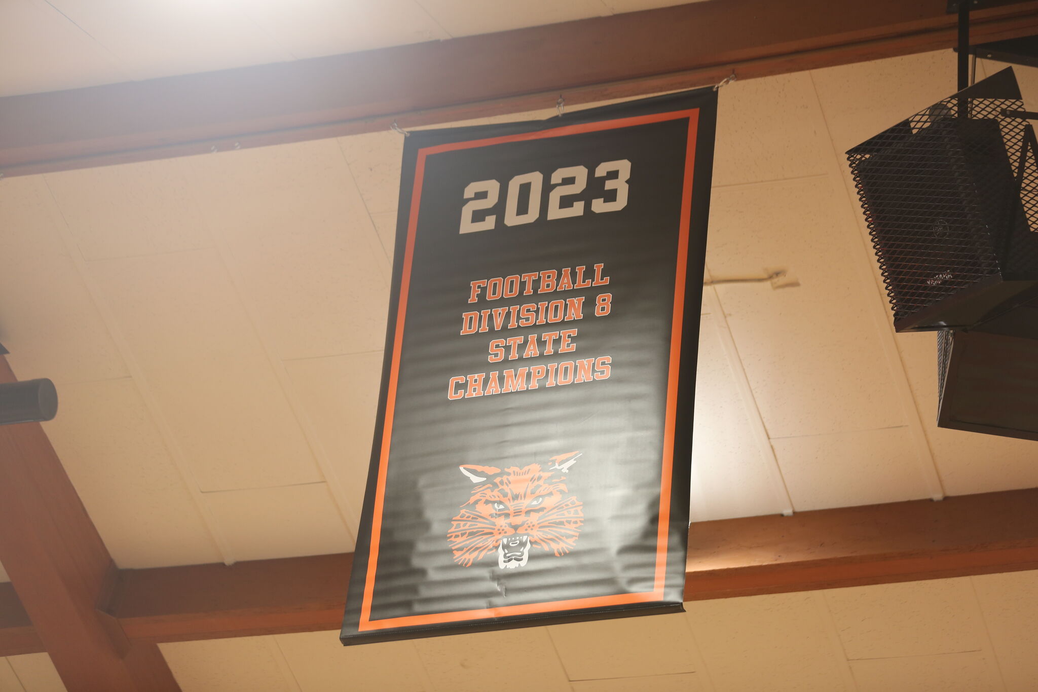 Ubly schools honor 2023 football championship with banner raising