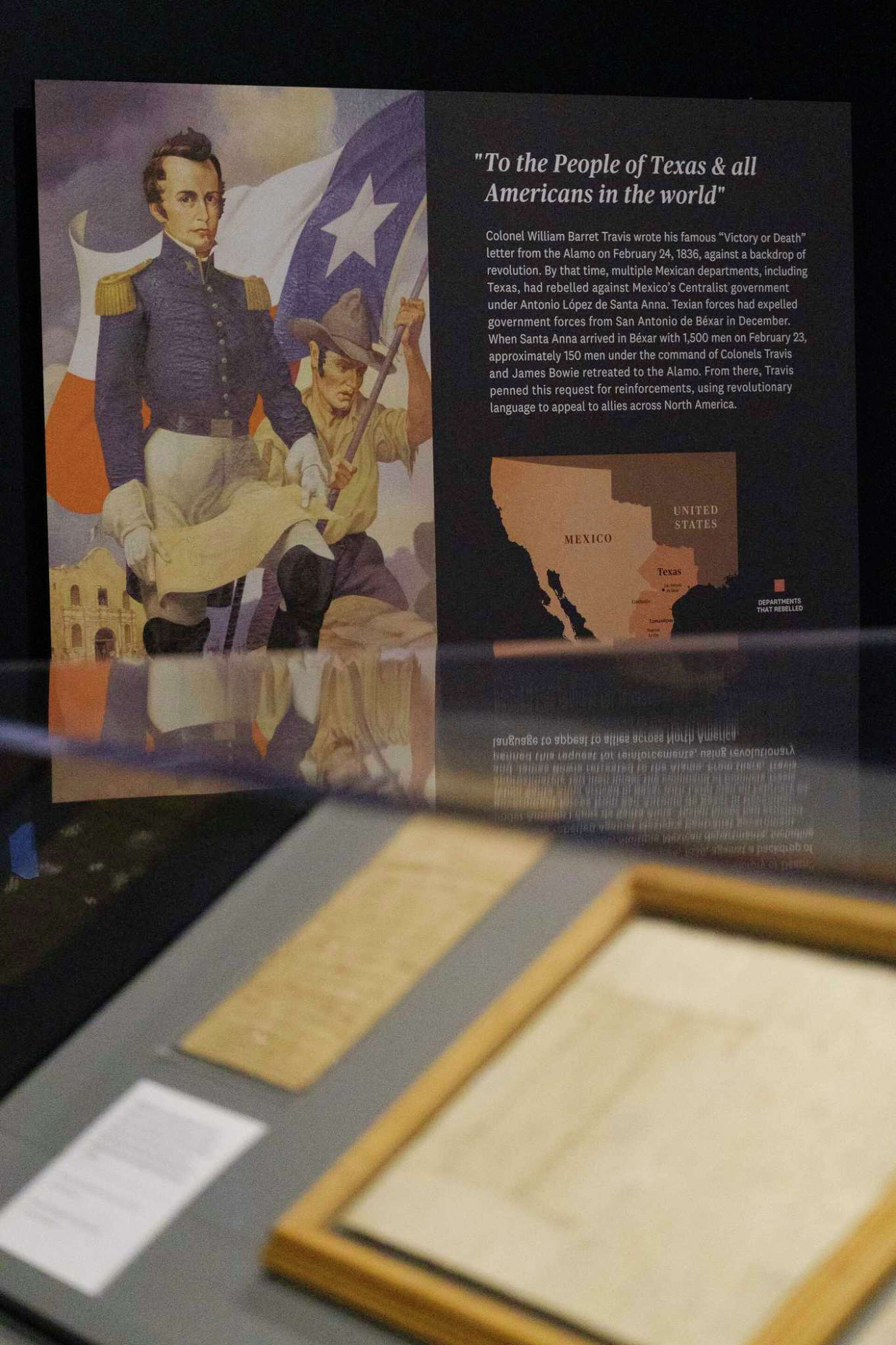Alamo putting 1836 ‘Victory or Death’ letter on display